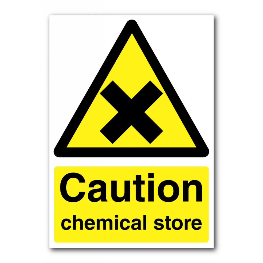 Safety Signs - Caution Chemical Store Sign