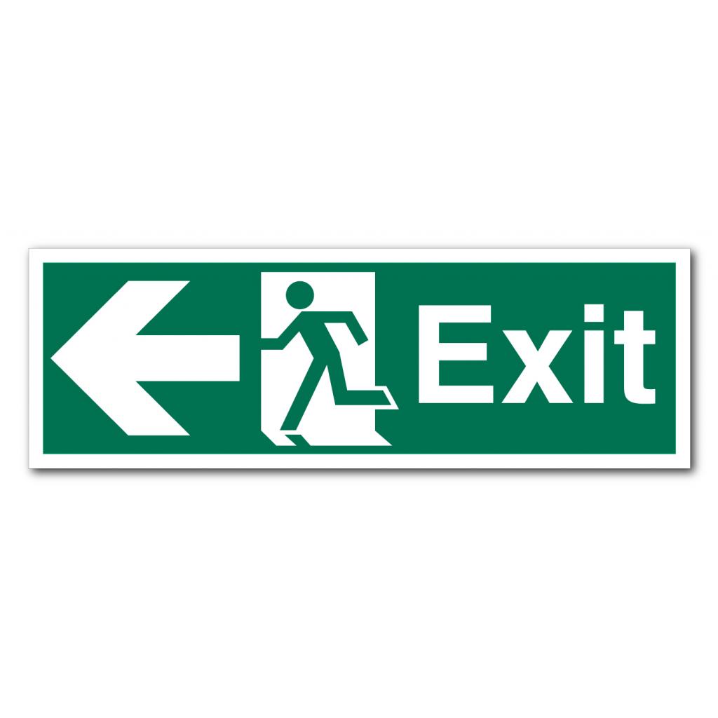 Safety Signs - Safety Condition Signs - Fire Exit (Left) Sign