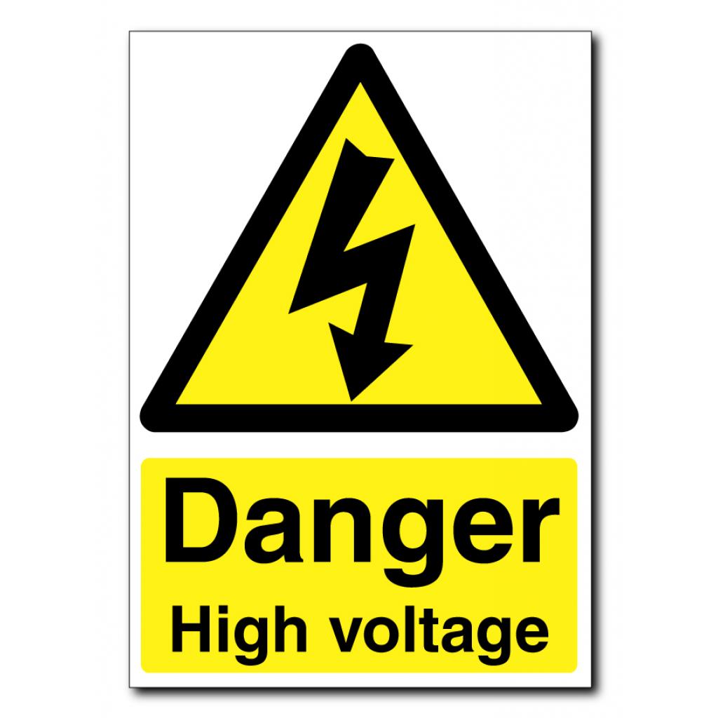 Safety Signs - Danger High Voltage Sign
