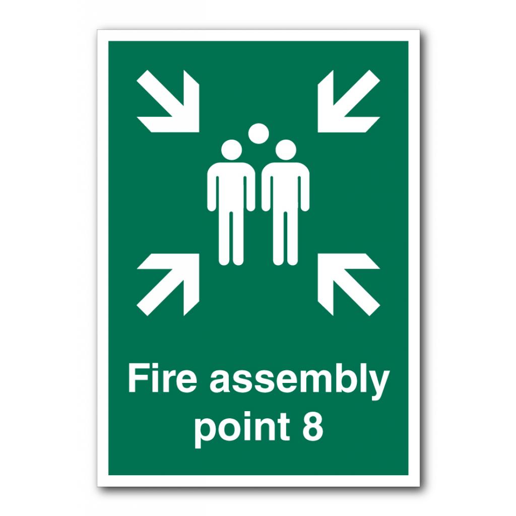 Safety Signs - Safety Condition Signs - Fire Assembly Point 8 Sign