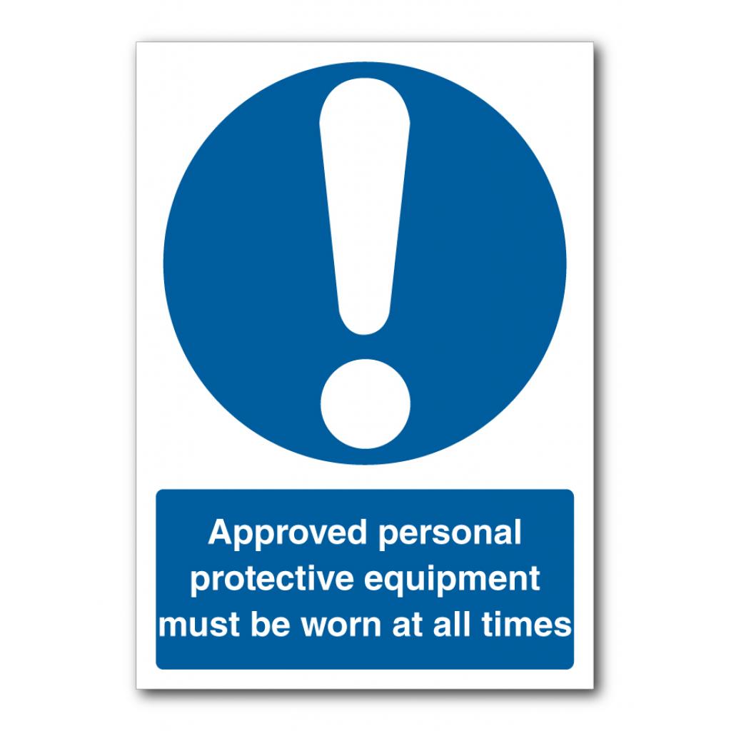 Safety Signs - Approved PPE | Puffin Plastics