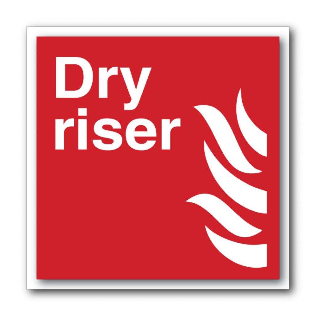 Fire Safety Equipment - Dry Riser Sign