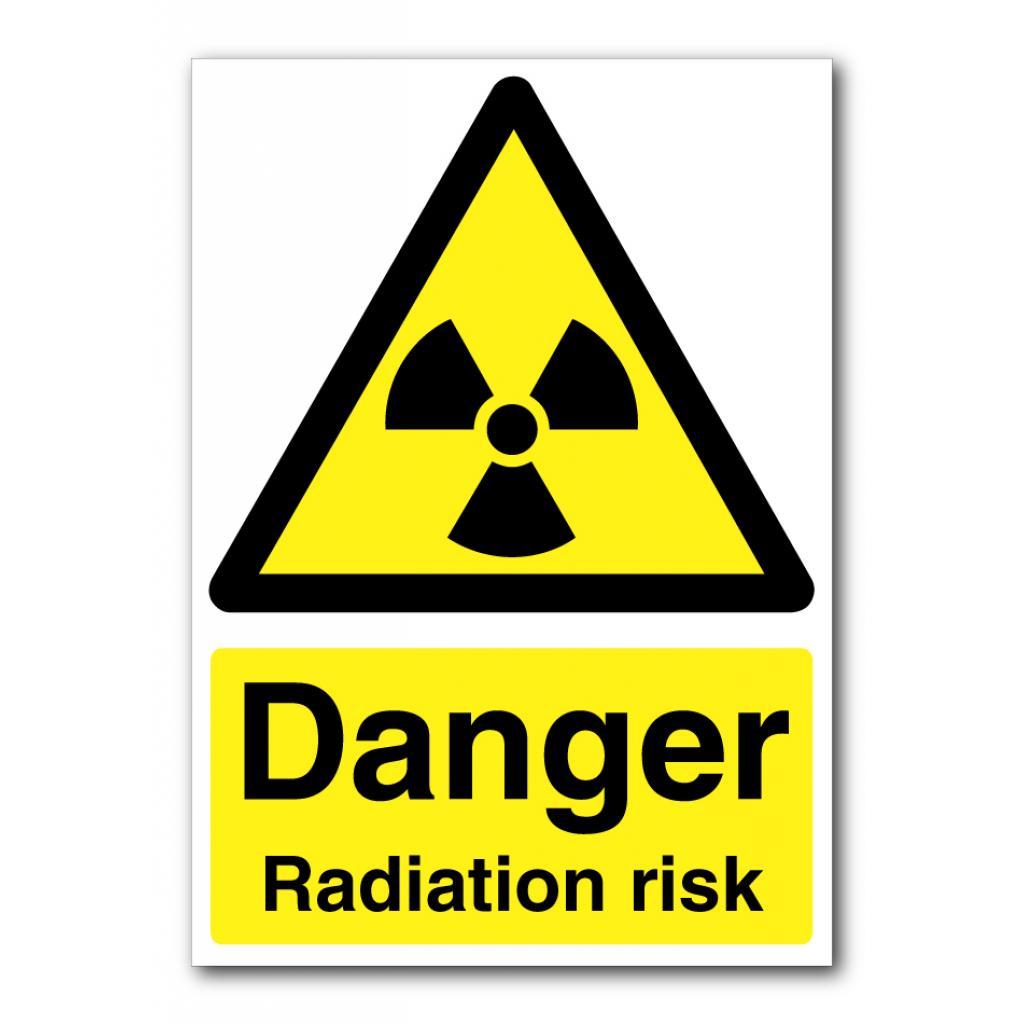 Safety Signs - Hazard Signs - Danger Radiation Risk Sign