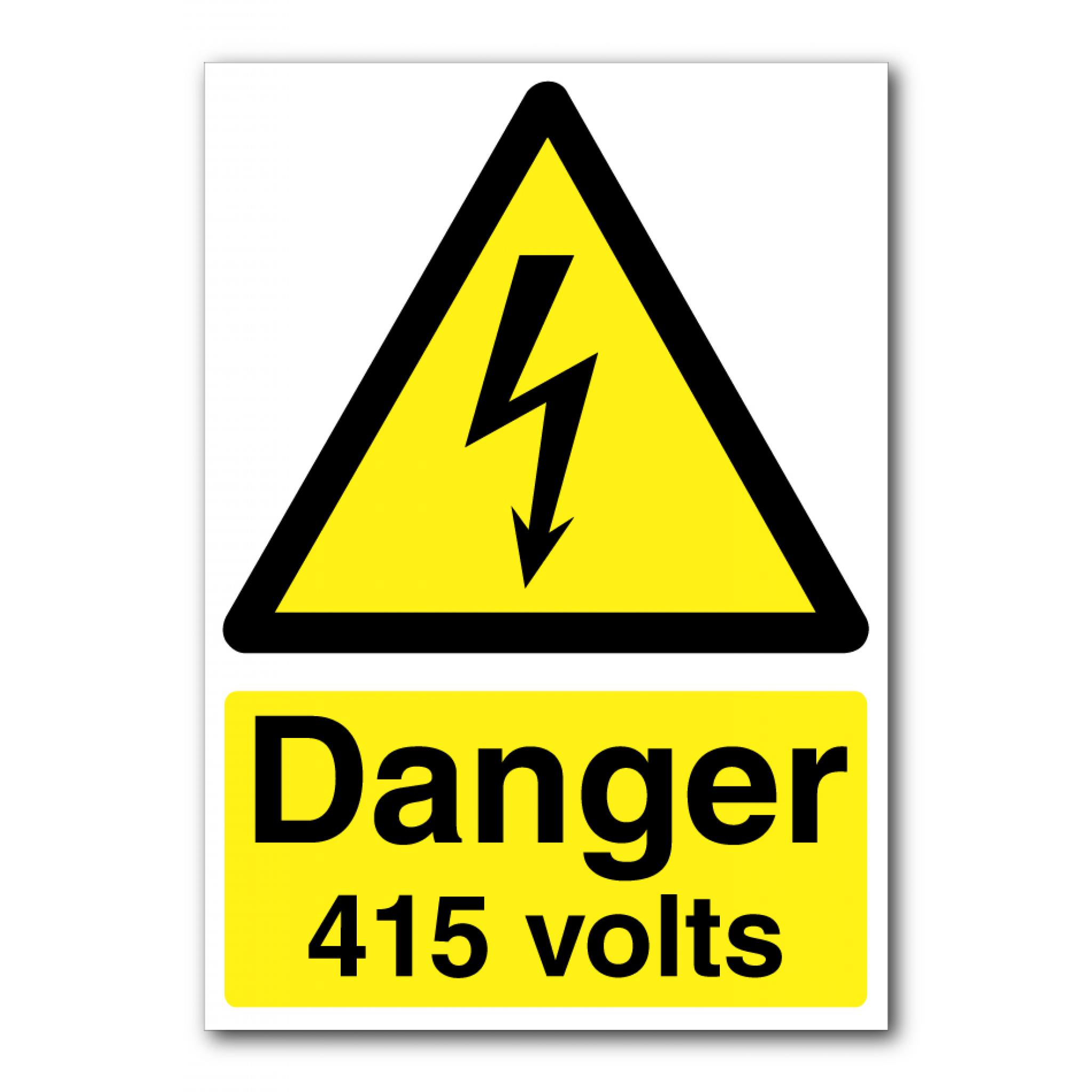 Safety Signs - Danger 415 Volts Sign