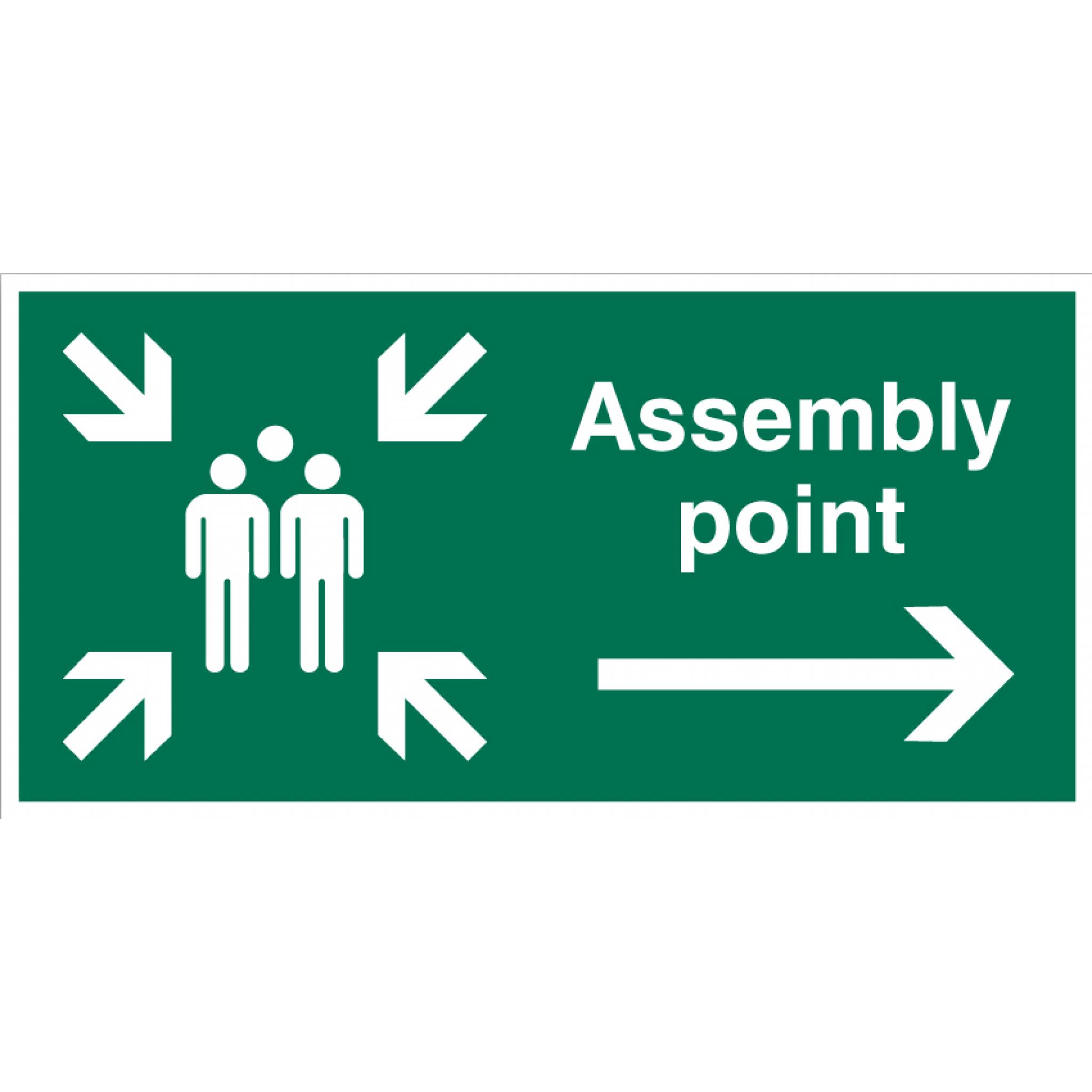 Safety Signs - Safety Condition Signs - Assembly Point (Right) Sign