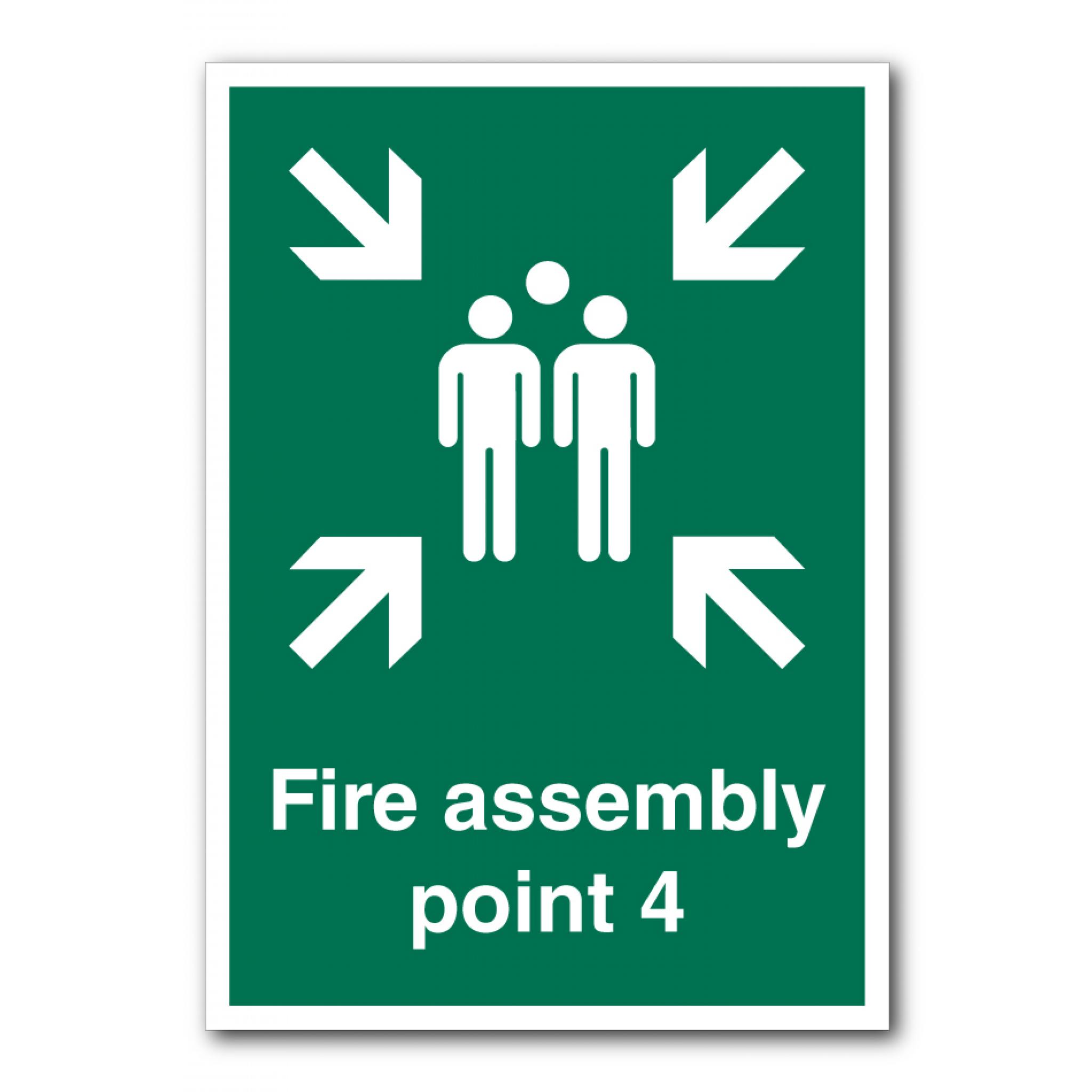 Safety Signs - Safety Condition Signs - Fire Assembly Point 4 Sign