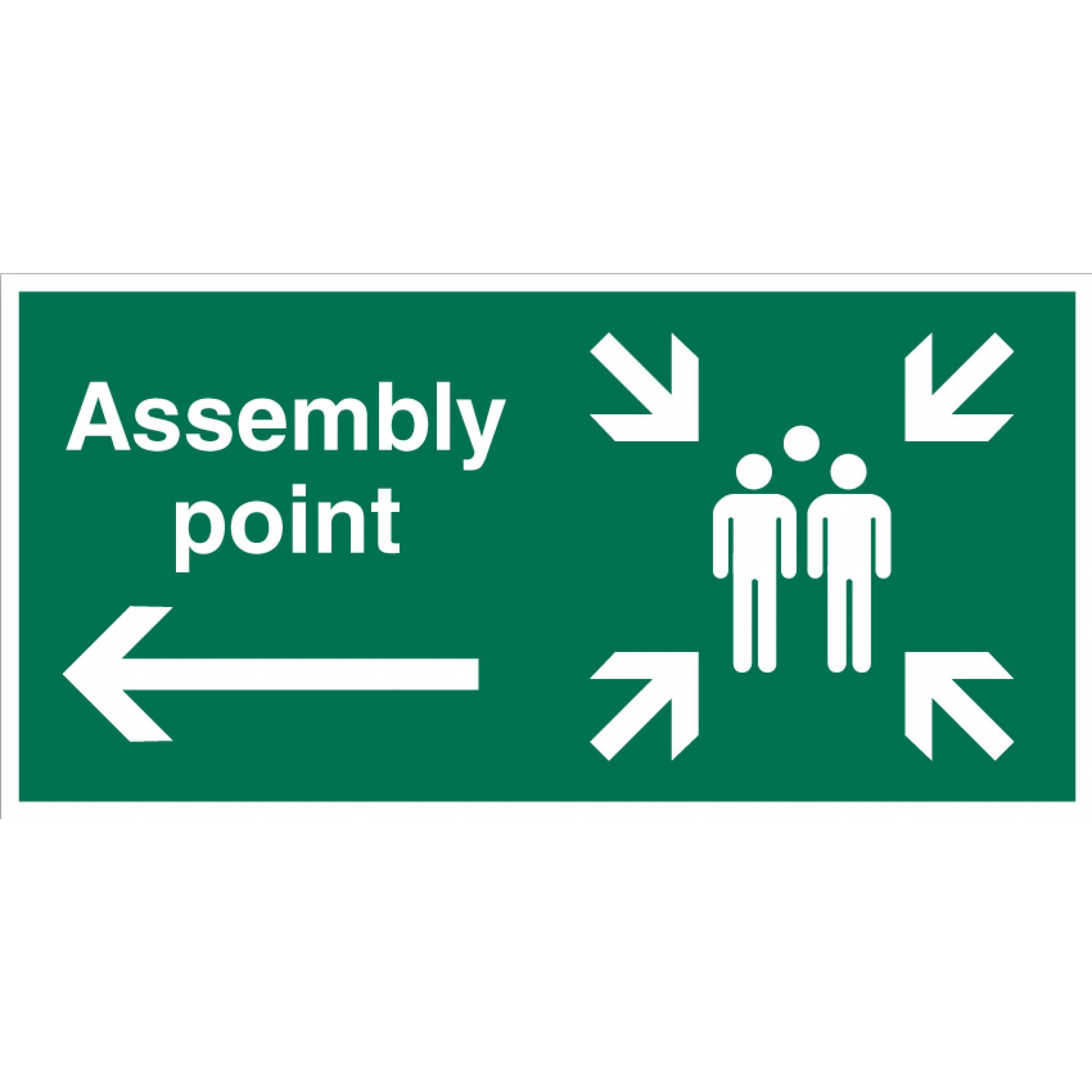 Safety Signs - Safety Condition Signs - Assembly Point (Left) Sign