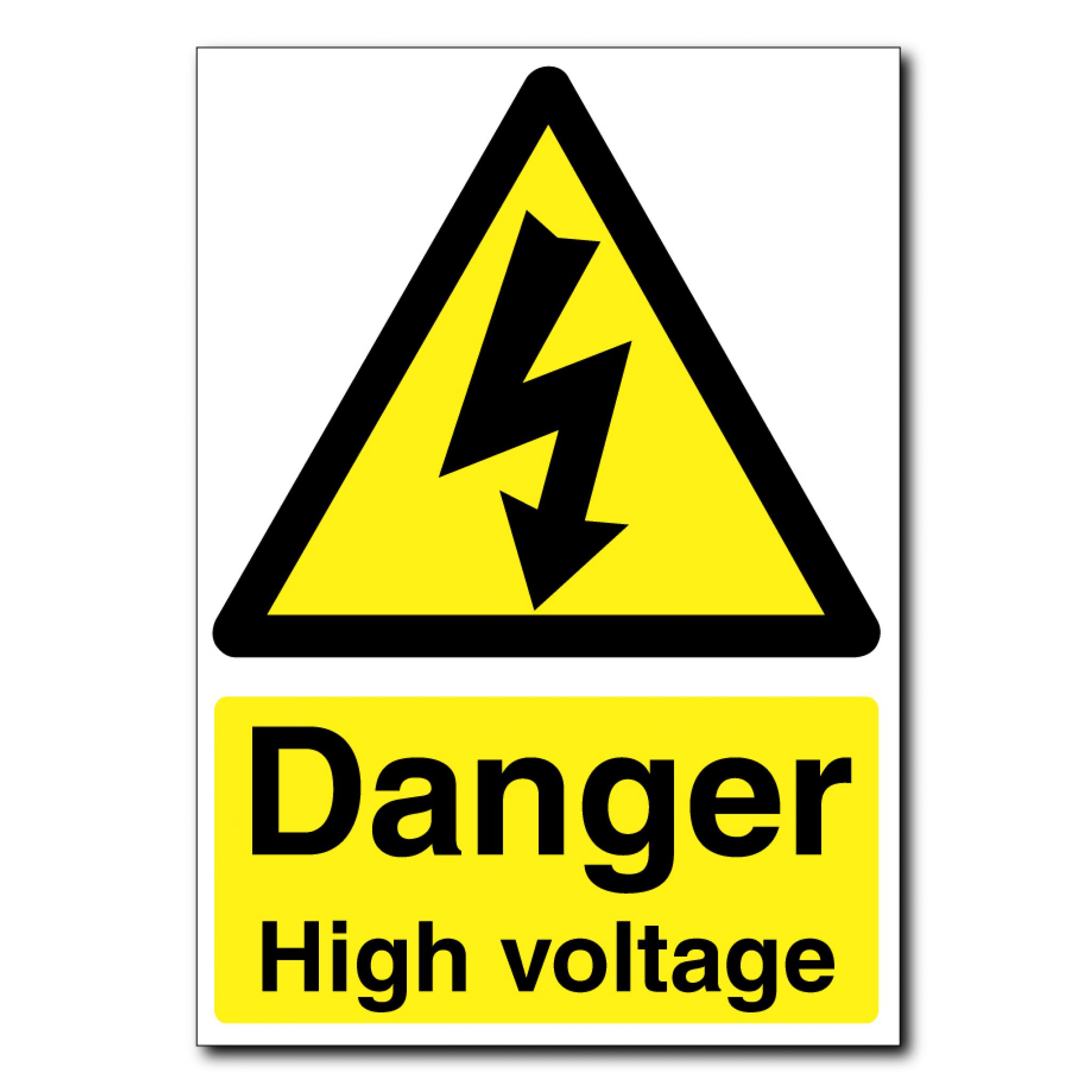 Safety Signs - Danger High Voltage Sign