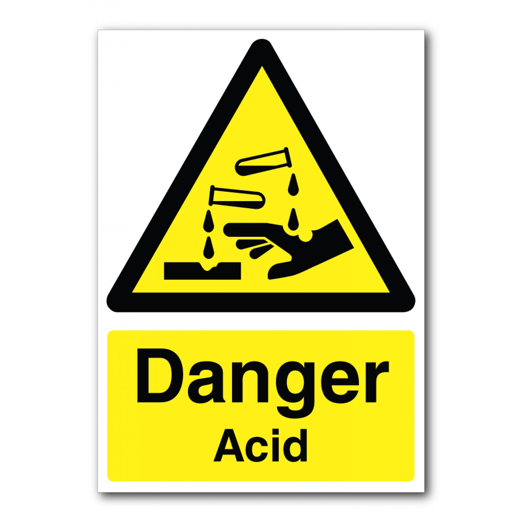 Safety Signs - Danger Acid Sign