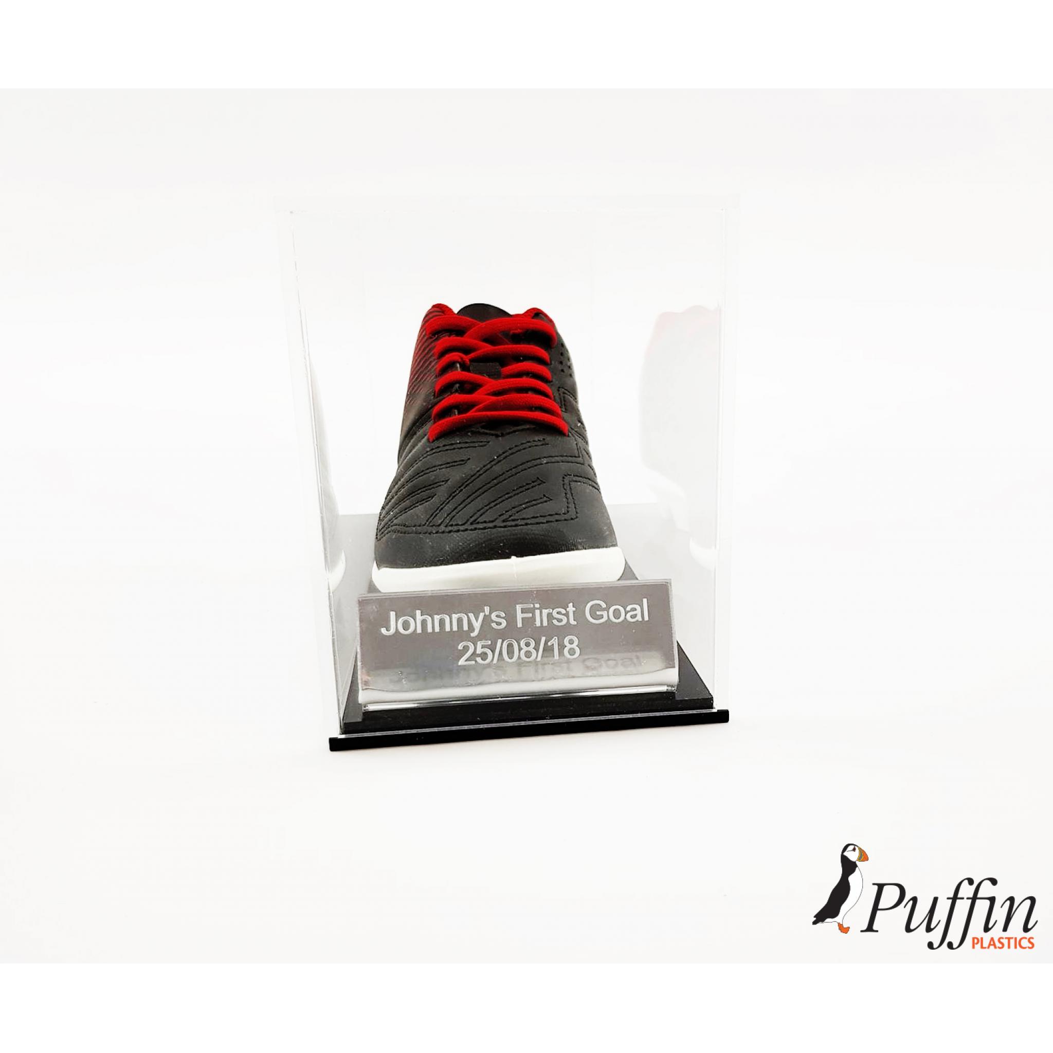 Football Boot Display -Child Single Boot | Puffin Plastics