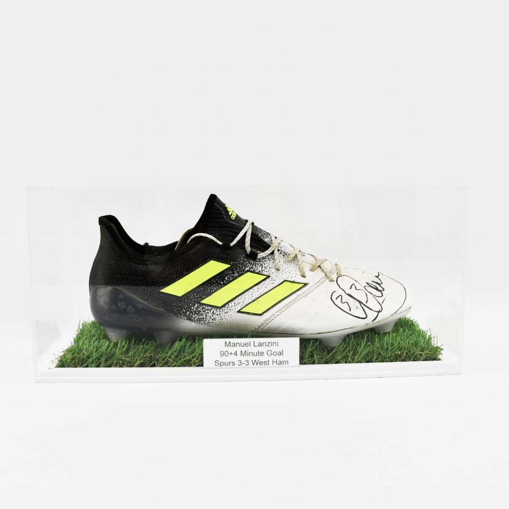 Grass-Effect Single Football Boot Display Case | Puffin Plastics