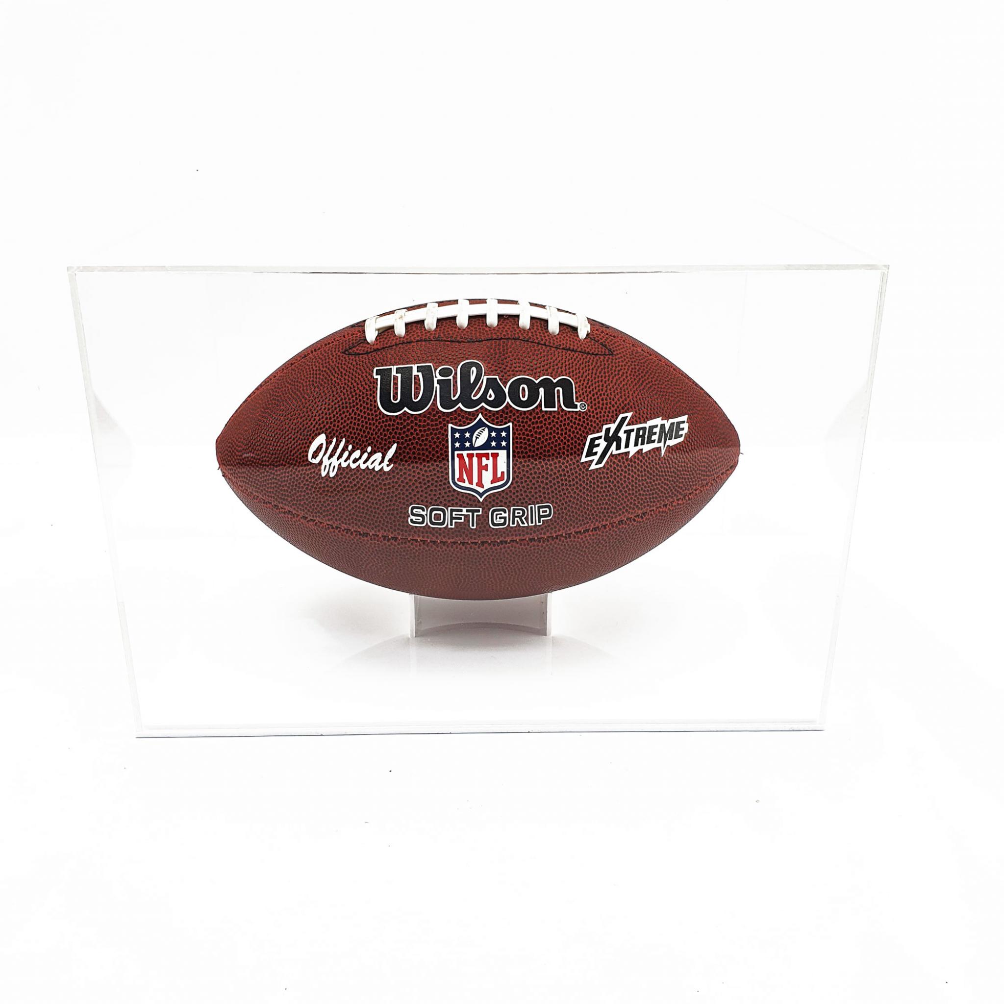 American Football Display Case -White | Puffin Plastics