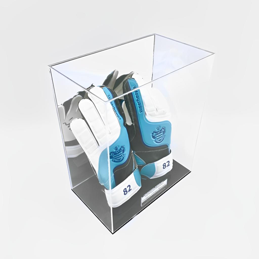Goalkeeper Glove Display Case With Mirror Back | Puffin Plastics