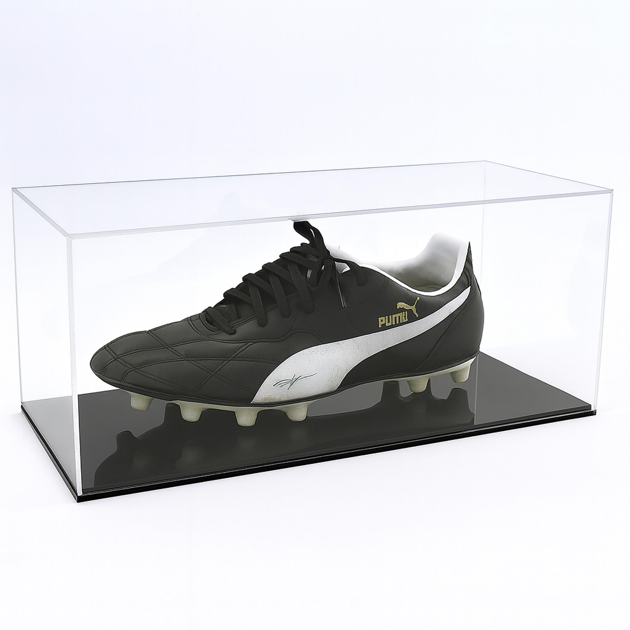 Football Boot Display Case - Single Boot | Puffin Plastics