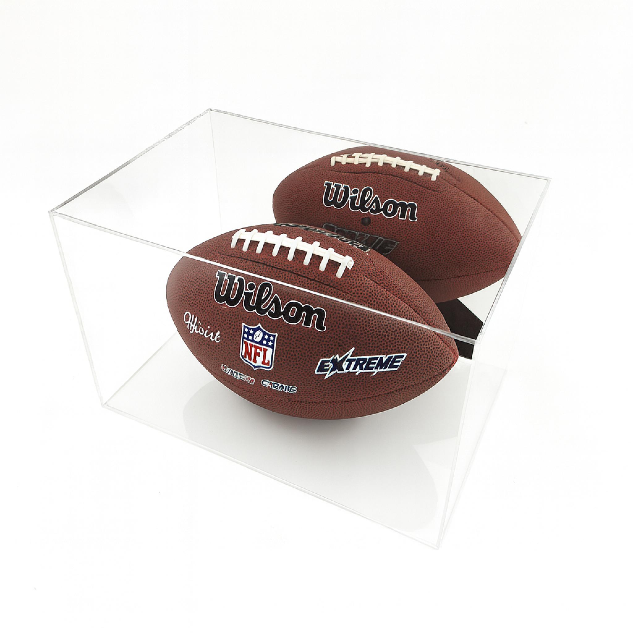 American Football Display Case - Mirror Backed | Puffin Plastics