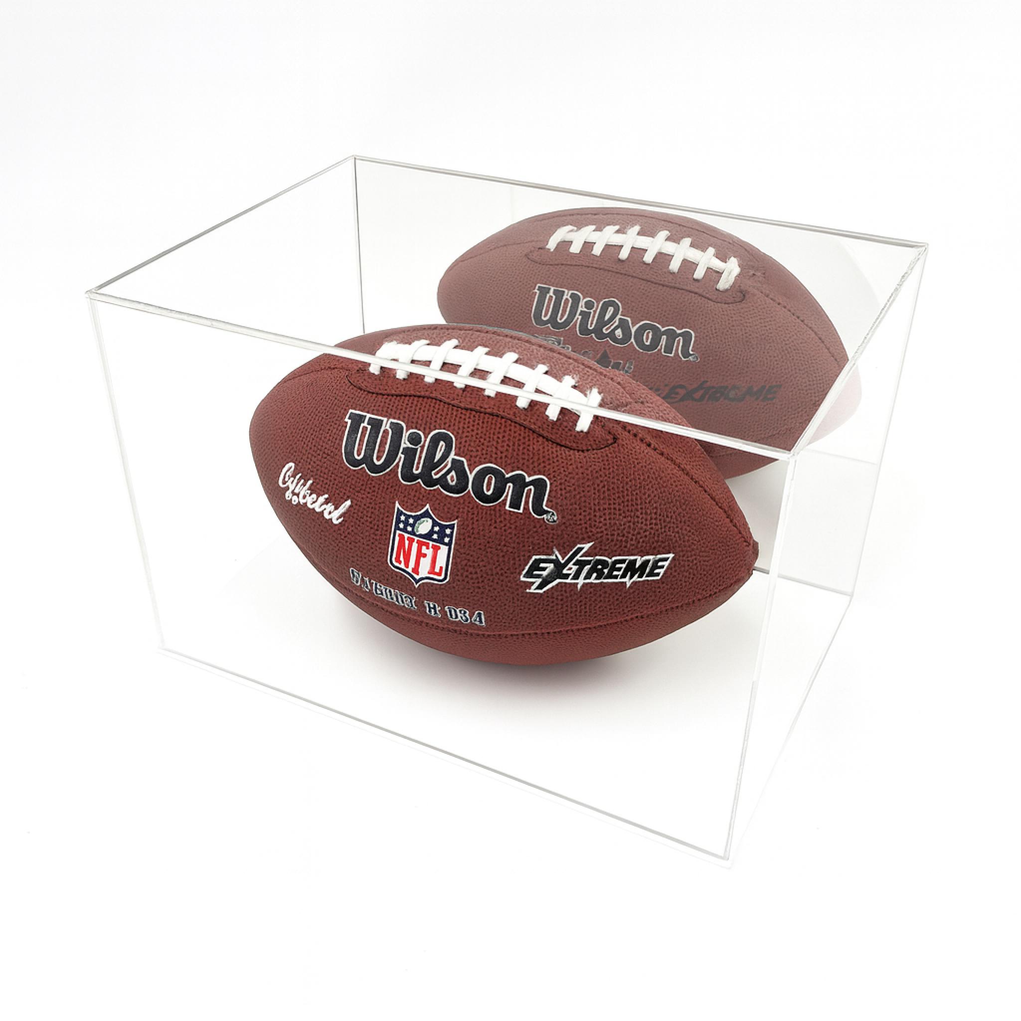 American Football Display Case - Mirror Backed | Puffin Plastics